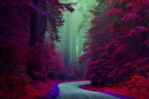 Pink Forest Nature Path | 4KWallpaper.in